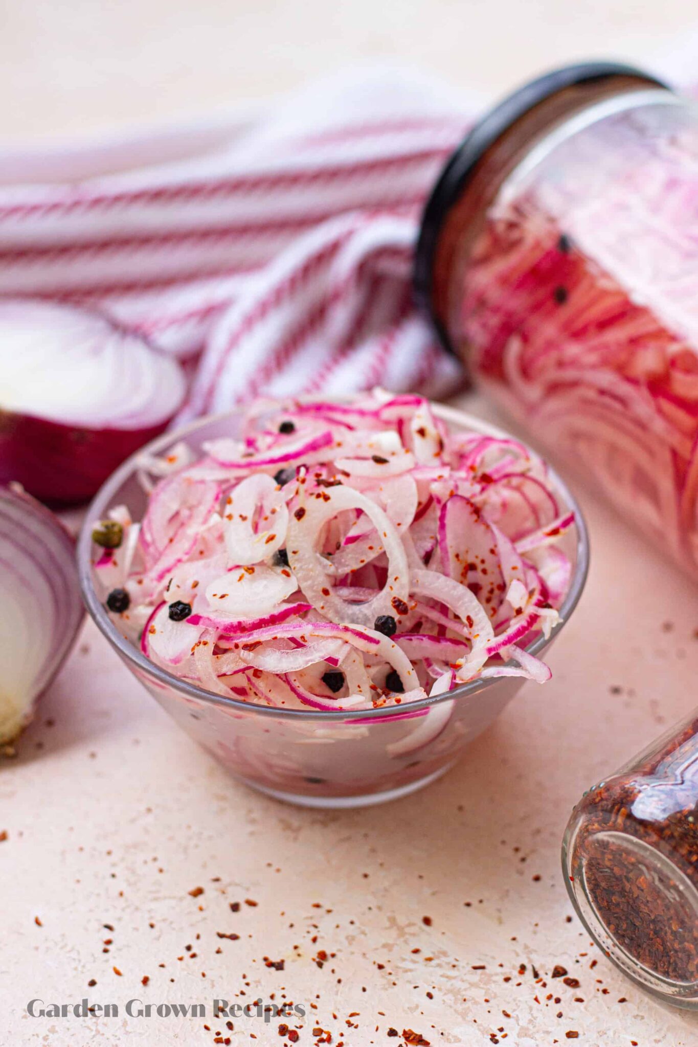 Easy Sweet and Spicy Pickled Red Onions Recipe