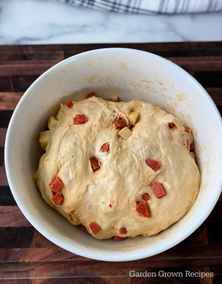 Pepperoni Bread Recipe with Cheese (Homemade Dough)