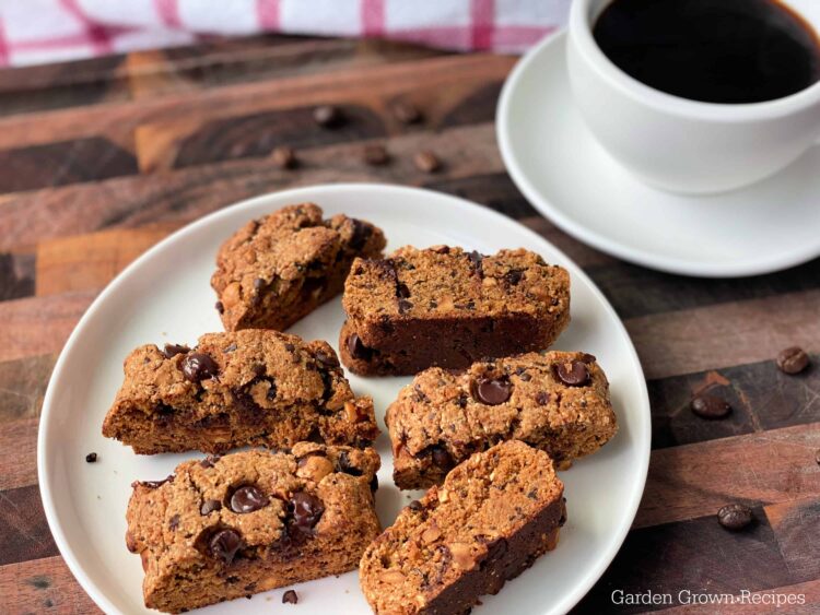 Coffee Biscotti Recipe (Chocolate Chip Hazelnut)