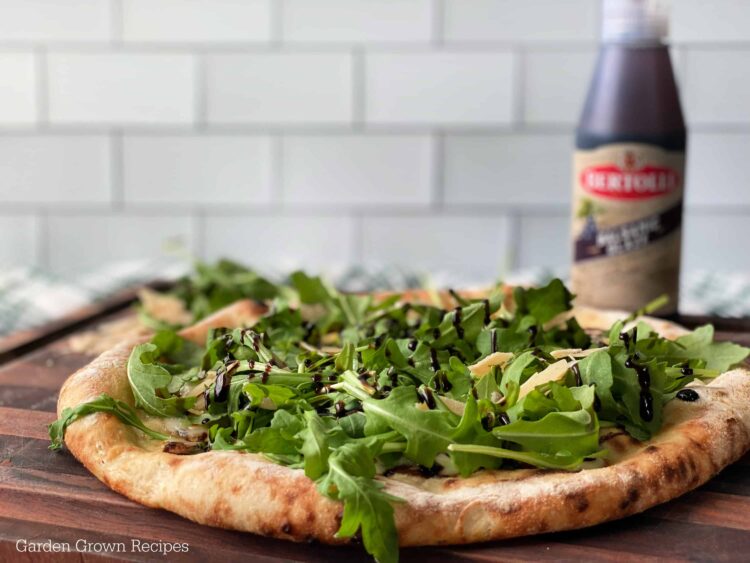 Arugula Pizza Recipe with Balsamic Glaze