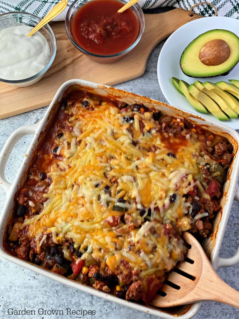 Healthy Taco Casserole Recipe (Easy & Delicious)