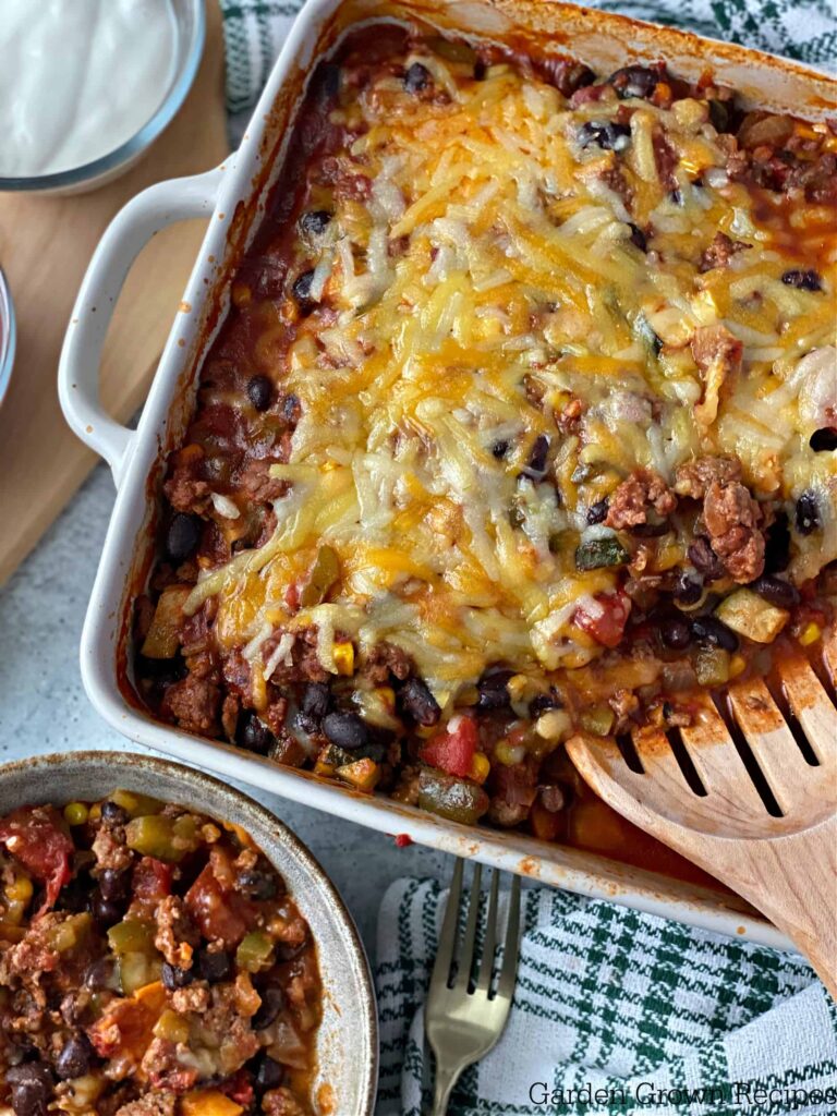 Healthy Taco Casserole Recipe (Easy & Delicious)
